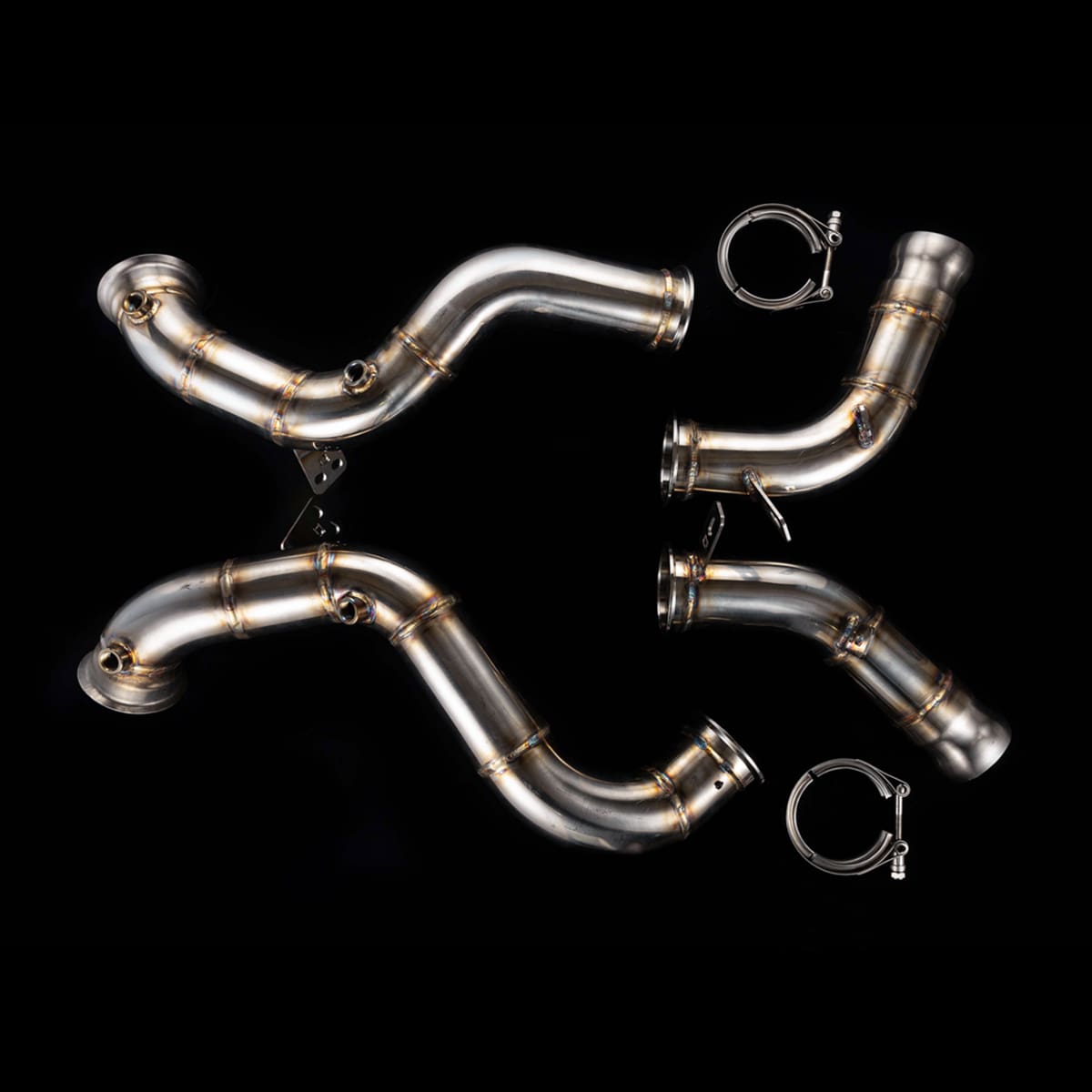 Mercedes E63(S) AMG M177 (W213/S213) Catless Downpipes – BlackBoost USA