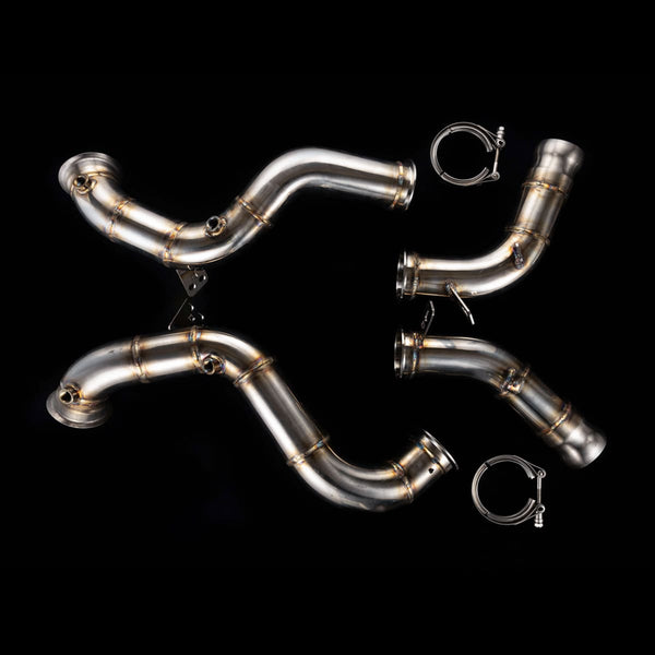 Mercedes E63(S) AMG M177 (W213/S213) Catless Downpipes – BlackBoost USA